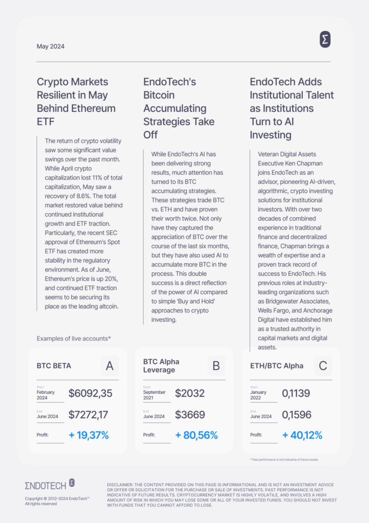 PERFORMANCE REPORT FOR MAY 2024 - EndoTech