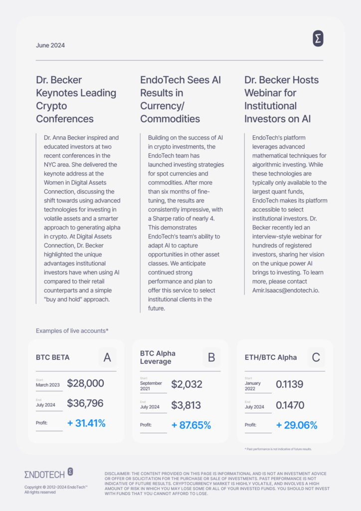 PERFORMANCE REPORT FOR JUNE 2024 - EndoTech